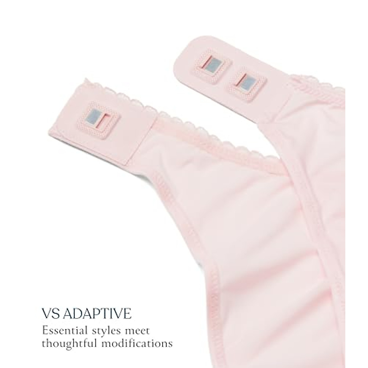 Victoria's Secret Women's Adaptive Bikini Underwear, Magnetic Closure, Panties for Women, Purest Pink, XL