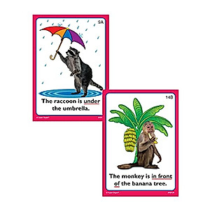 Super Duper Publications | Pigs & Pals Preposition Fun Deck Flash Cards | Educational Learning Resource for Children