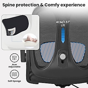 Razzor Office Chair, Ergonomic Computer Desk Chair with 2D Lumbar Support and Flip-up Arms, Swivel Breathable Mesh Task Chair with Adjustable Height for Home Office