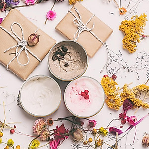 LDXDRU 60 Pack 1oz Metal Tin Cans, Round Small Tins with Lids, Tin Containers With Lids for Candles Salve Cosmetic Lip Balm Candies Food Storage, Golden