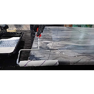 Microfiber Roller Sleeves 1/4" for Epoxy Resin, Painting, and More - No-Shed Nap Rollers Perfect for Woodworking, Home Improvement, Dry or Wet Application of Primer, Undercoat, Enamels