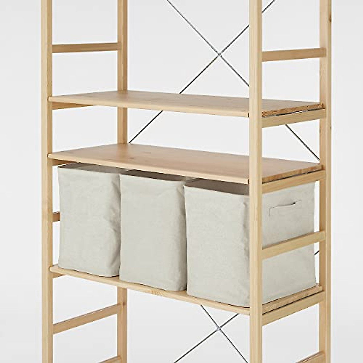 MUJI B6A7018 Linen Storage Bag, Youth Large / 11-13, Beige