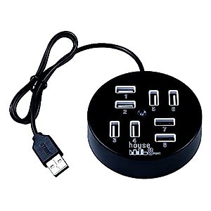 COTUFLY 8 Port Portable USB 2.0 Hub for Ultra Book, MacBook Air, Windows 8 Tablet PC, USB Devices, Phone, Hard Driver, USB Flash Driver, Laptop,Keyboard,Mouse,Printer, scanners, and More