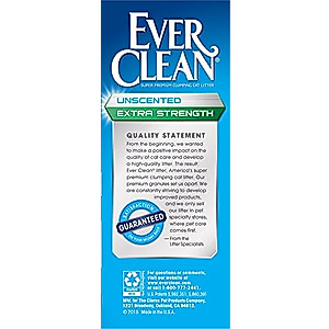 Ever Clean Extra Strength Cat Litter, Unscented, 14-Pound Box