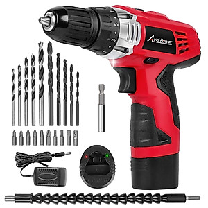 AVID POWER 12V Cordless Drill Set Bundle with 100PCS Drill Bits for Metal, Wood, Masonry