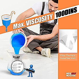 NEU MASTER Paint Sprayer, Electric Spray Paint Gun 1200ML/4 Nozzles/3 Patterns, Easy to Use for Home Interior and Exterior, House, Furniture, Cabinets, Fence, Ceiling (Orange)