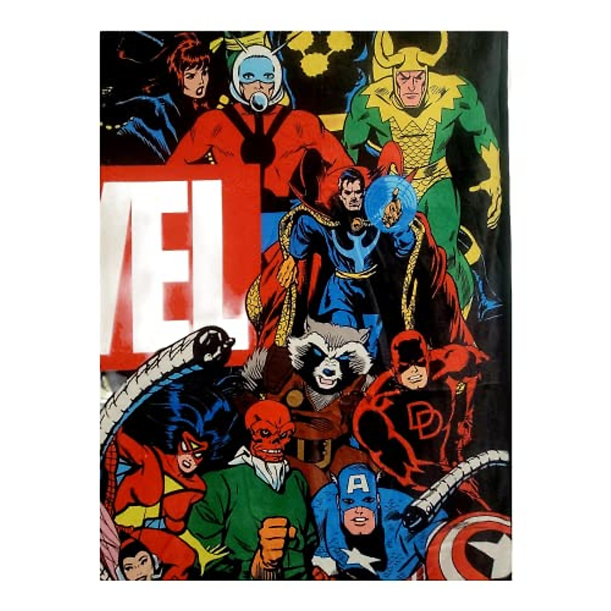 Bazillion Dreams Marvel Universe Characters Legends Fleece Softest Comfy Throw Blanket for Adults & Kids| Measures 60 x 50 Inches