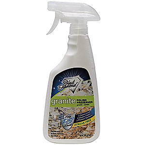 Black Diamond Stoneworks GRANITE PLUS! 2 in 1 Cleaner & Sealer for Granite, Marble, Travertine, Limestone, Ready to Use! (1-Quart) AND Granite Polish Preserver: Wax & Protectant – (1 Pint)