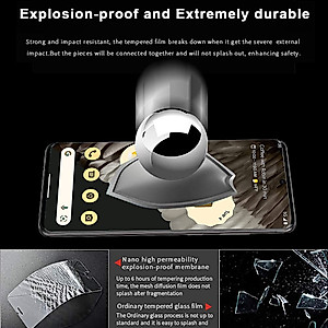 UIYTRAESTING Pixel 7 Pro Tempered Glass Screen Protector, 2 Pack, 9H Hardness, Bubble-Free, HD Transparency, Easy Installation