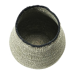 Bloomingville Hand-Woven Seagrass, Grey & Black Basket