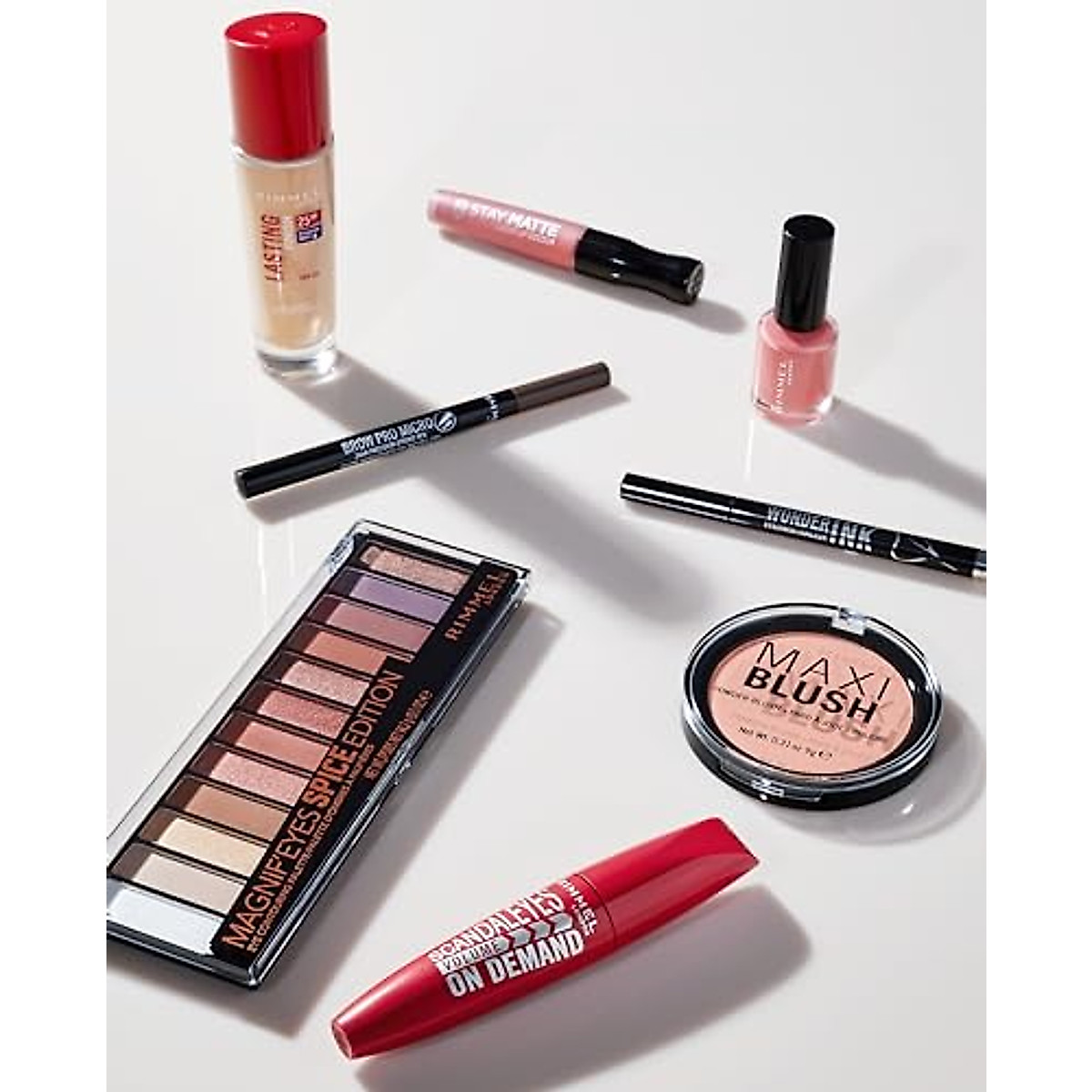 Rimmel London Stay Matte Liquid Lip Color with Full Coverage Kiss-Proof Waterproof Matte Lipstick Formula that Lasts 12 Hours - 723 Trouble Maker, .21oz