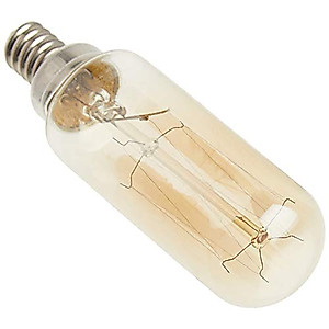 Satco S2420 40 Watt 20 Lumens T9 Incandescent Candelabra Base Soft White 2700K Vintage Cage Gold Coil Design Light Bulb, Dimmable