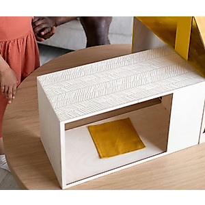 MelunMer Modern Peel and Stick Wallpaper Boho Contact Paper for Cabinets Stripe Wallpaper Line Self-Adhesive Wallpaper Removable Wallpaper for Bathroom Bedroom Shelf Liner Beige Waterproof 78.7"ｘ17.3"