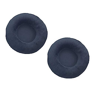 schicj133mm 1 Pair Ductile Comfortable Velour Earpad Cover Replacing Headset Black 65mm