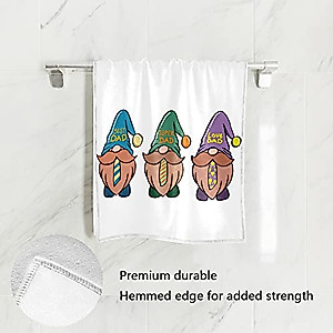 Tamniee Father Day Gnomes Hand Towels Love Dad Decor Kitchen Dish Towel Quality Premium Bathroom Washcloth 30 x 15 Inches for Beach Guest Hotel Spa Gym Sport Yoga Home