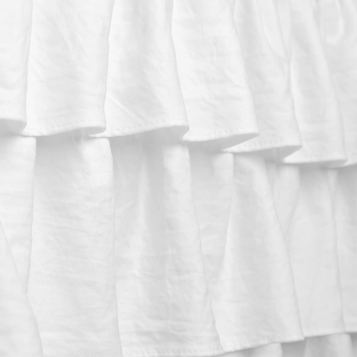 Crib Bed Skirt Dust Ruffle - 3 Tier Split Corners Ruffle Bedskirt - Crib Bedskirts 600TC 100% Natural Cotton - Nursery Crib BeddLing Infants Toddler Bedskirt - 14" Drop (24"x38" - Mini, Chocolate)