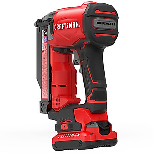 CRAFTSMAN V20 Pin Nailer Kit, 23 Gauge, Cordless, Battery and Charger Included (CMCN623C1)