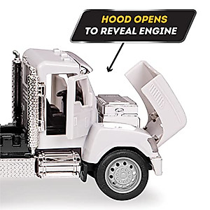 Driven by Battat – Toy Recycling Truck For Kids – Toy Work Vehicle – Lights & Sounds – Movable Parts – 3 Years + – Micro Recycling Truck