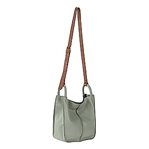 The Sak Los Feliz Crossbody Bag in Leather, Large, Lined Purse with Single Adjustable Shoulder Strap