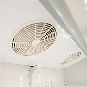 PEAKCOLD Commercial Upright Display Cooler - Merchandiser Refrigerator with Three Glass Doors and LED Lighting, 57.5 Cu Ft Capacity, Adjustable Shelves, Perfect for Restaurants, Cafes, and Bars