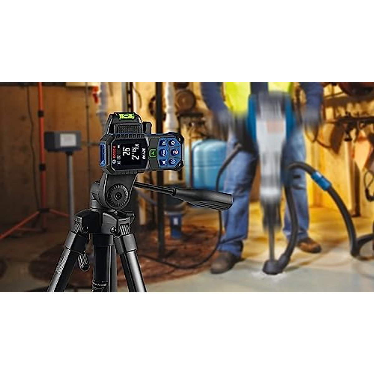 BOSCH GLM165-27CGL 165' Blaze™ Ergonomic Cordless Green Laser Measure w/Bluetooth