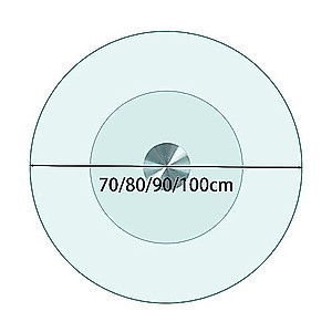 BBAUER Lazy Susan Turntable for Table, Transparent Table Turntable, Round Glass Dining Table Top, for Dining, Restaurant Table and Lazy Susan