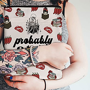 MAOFAED Probably Smut Book Sleeve Smut Reader Gift Smut Lover Gift Book Lover Gift for Girls Bookworm Gift (Probably smut)