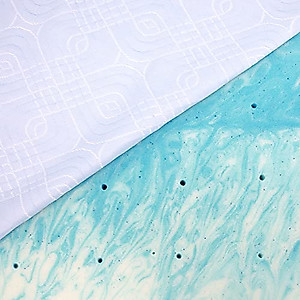 SensorPEDIC Majestic 2-Inch Gel Swirl Memory Foam Mattress Topper, Full, White