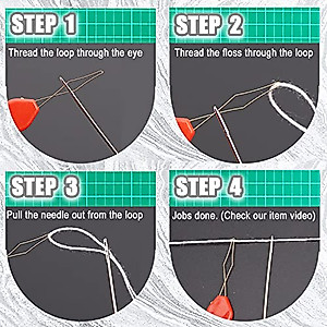 20 Packs Sewing Needle Threader Tools Loop Wires Threaders for Hand Sewing Machine Sewing, Universal Plastic Sewing Threaders Tool for Embroidery Needlework