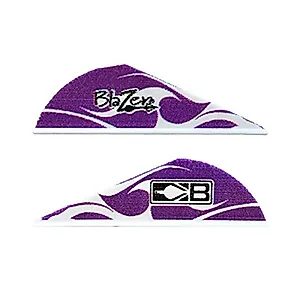 Bohning True Color 2" Blazer Vanes Purple Flame Blazer Vane, 36pk