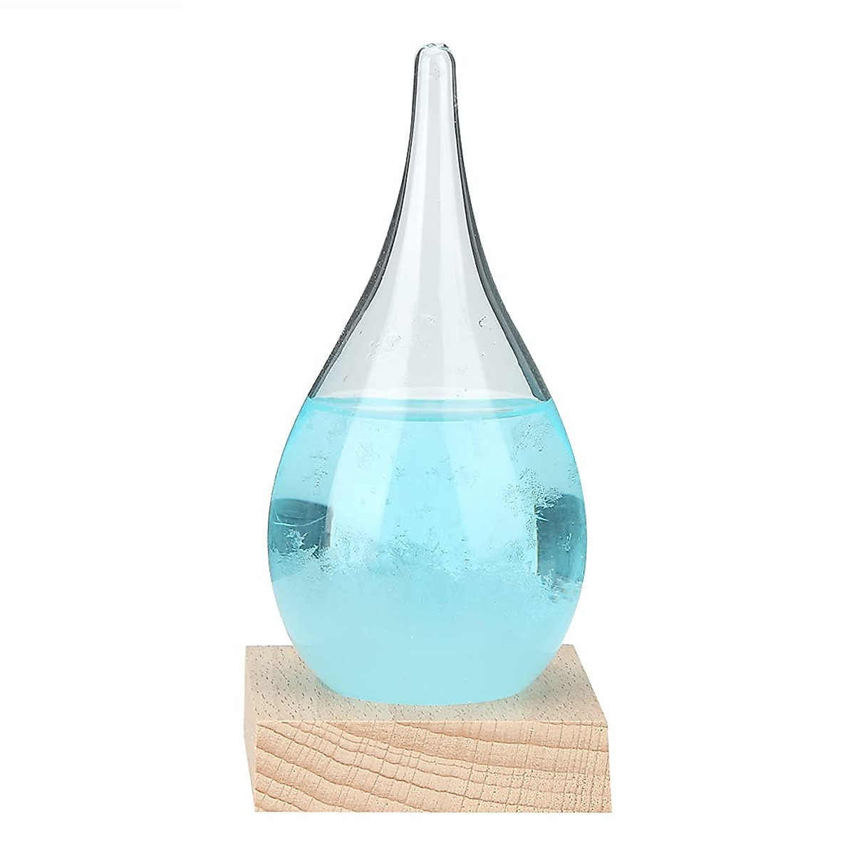 belupai Glass Weather Predicting Bottle, Drop Shape Weather Forecast Glass Weather Predictor Stylish Weather Station Forecaster Water Drops Weather Predictor Home Decoration(Blue)