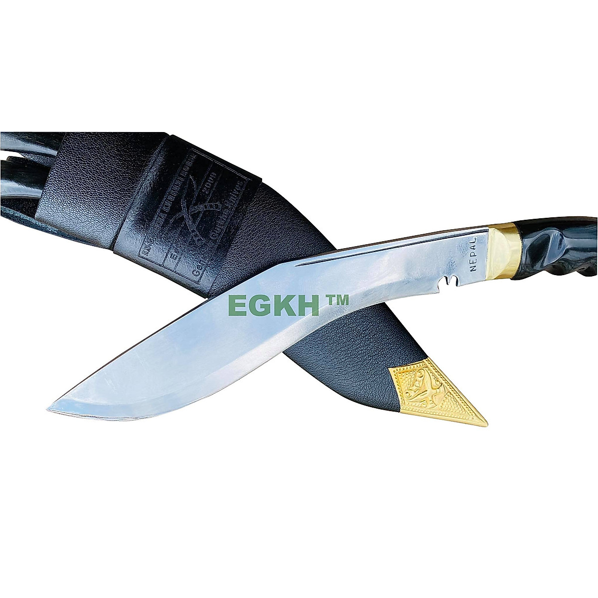 EGKH - Service No.1 Gripper Handle Kukri - Authentic Army Issue Khukuri Knife - Hand Forged Blade in Nepal by Ex - Military Khukuri House