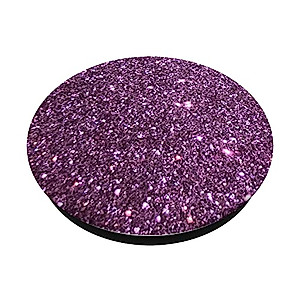 Fashion Elegant Lavender Purple-Glitter Design PopSockets Swappable PopGrip
