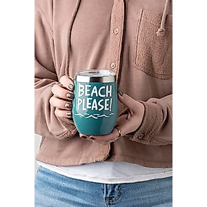 Primitives by Kathy Wine Tumbler - Beach Please