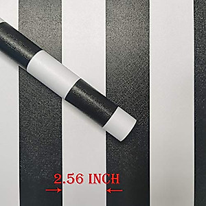 Guvana Stripe Black and White Peel and Stick Wallpaper Self-Adhesive Wallpaper 118"x17.7" Removable Contact Paper Waterproof Wallpaper Decorative Wall Covering Cabinets Shelves Drawer Liner Vinyl