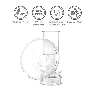 Maymom Breast Shield Flange Compatible with Ameda Breast Pumps (22 mm, Small, 1-Piece)