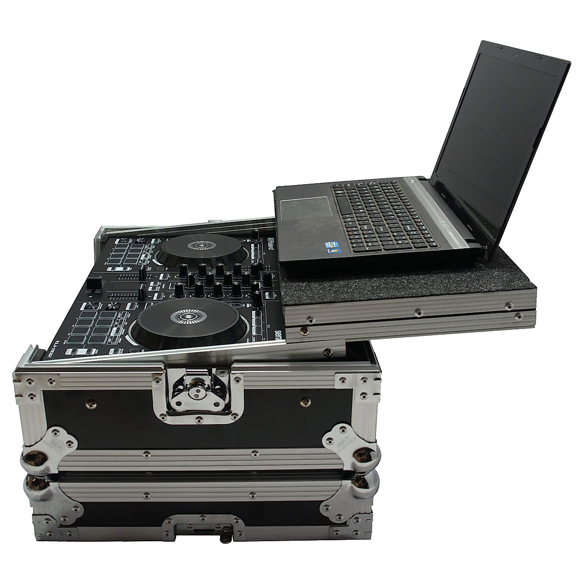 Harmony HCDJ202LT Flight Glide Laptop Stand DJ Custom Case Compatible with Roland DJ-202 New