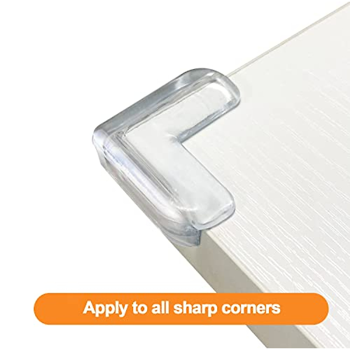 HOMREALM Baby Proofing 12 Pack Corner Guards Furniture Corner & Edge Safety Bumpers Corner Covers Protectors Baby Proof Bumper & Cushion to Cover Sharp Furniture & Table Edges (L Shape)