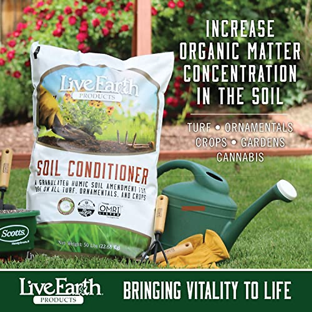Live Earth Products' Humate Soil Conditioner - 50 lb Bag