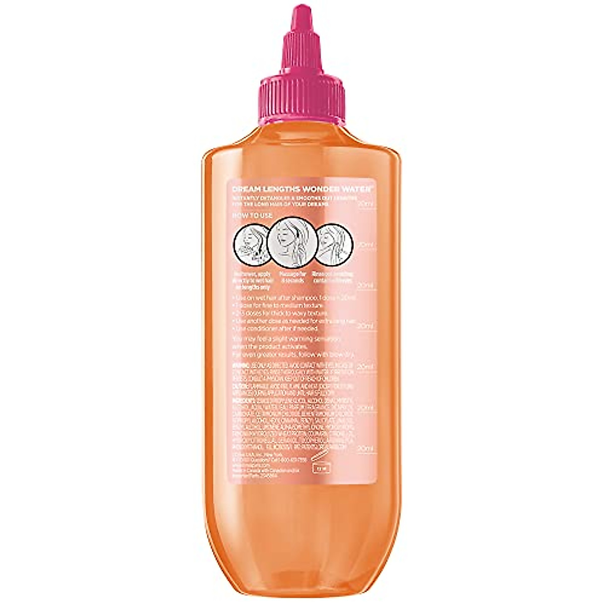 L'Oreal Paris Elvive Dream Lengths 8 Second Wonder Water Detangling Lamellar Rinse Out, 6.8 Ounce