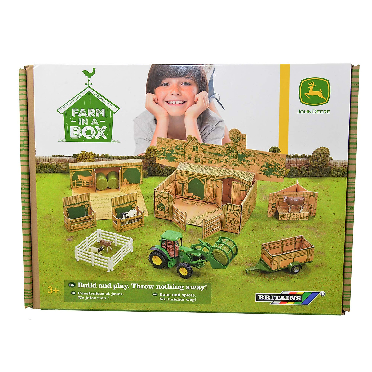 Britains Farm in a Box, Farm Playset for Kids, Multicolor, 3 Years and Up