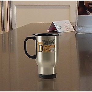 Gilmore Girls Travel Mug - Novelty Gifts, Stainless Steel Insulated Cup By Vitazi Kitchenware - Great Gift for Fans Of The TV Show, Stars Hollow, Luke's Diner Dragonfly Inn, With Image (Silver)