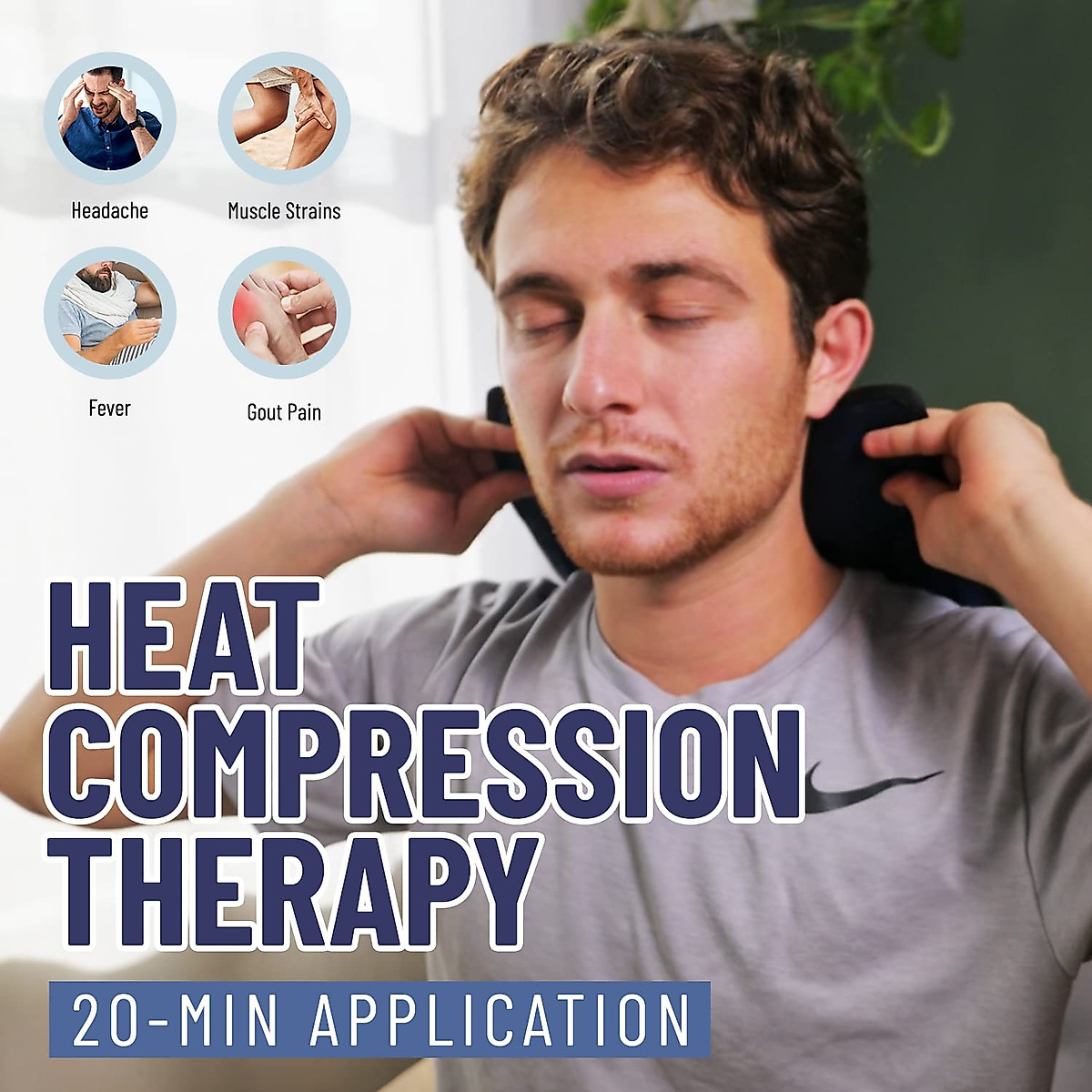 Glacial Comfort Gel Ice Pack for Injuries Reusable - (12" x 8") Cold Pads for Back Pain, Hip, Knee, Shoulder, Muscle Strains, Migraine & Postpartum Recovery with Flex Technology - Compression Pad.