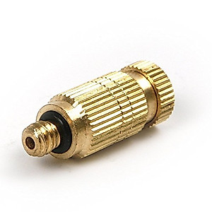 High Pressure 3/16" Threaded Outdoor Anti-drip Fogging Spray Head Misting System Nozzle, Orifice 0.3mm 10-Pack