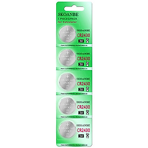 SKOANBE 10 Pack CR2430 DL2430 2430 3V Lithium Coin Battery