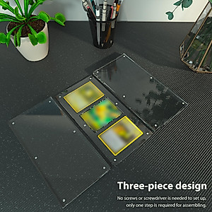 Wildnut Card Display Case, Transparent Card Display Clear Card Stands, 35PT Acrylic TCG Triple Cards Frames for Standard Cards,ComicCards, Sports Cards, Baseball Cards(20mm)
