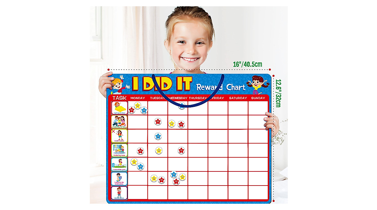 Magnetic Reward Chart for Kids - Boost Good Behavior