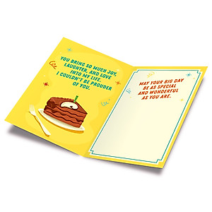 Prime Greetings Birthday Card For Son, Made in America, Eco-Friendly, Thick Card Stock with Premium Envelope 5in x 7.75in, Packaged in Protective Mailer