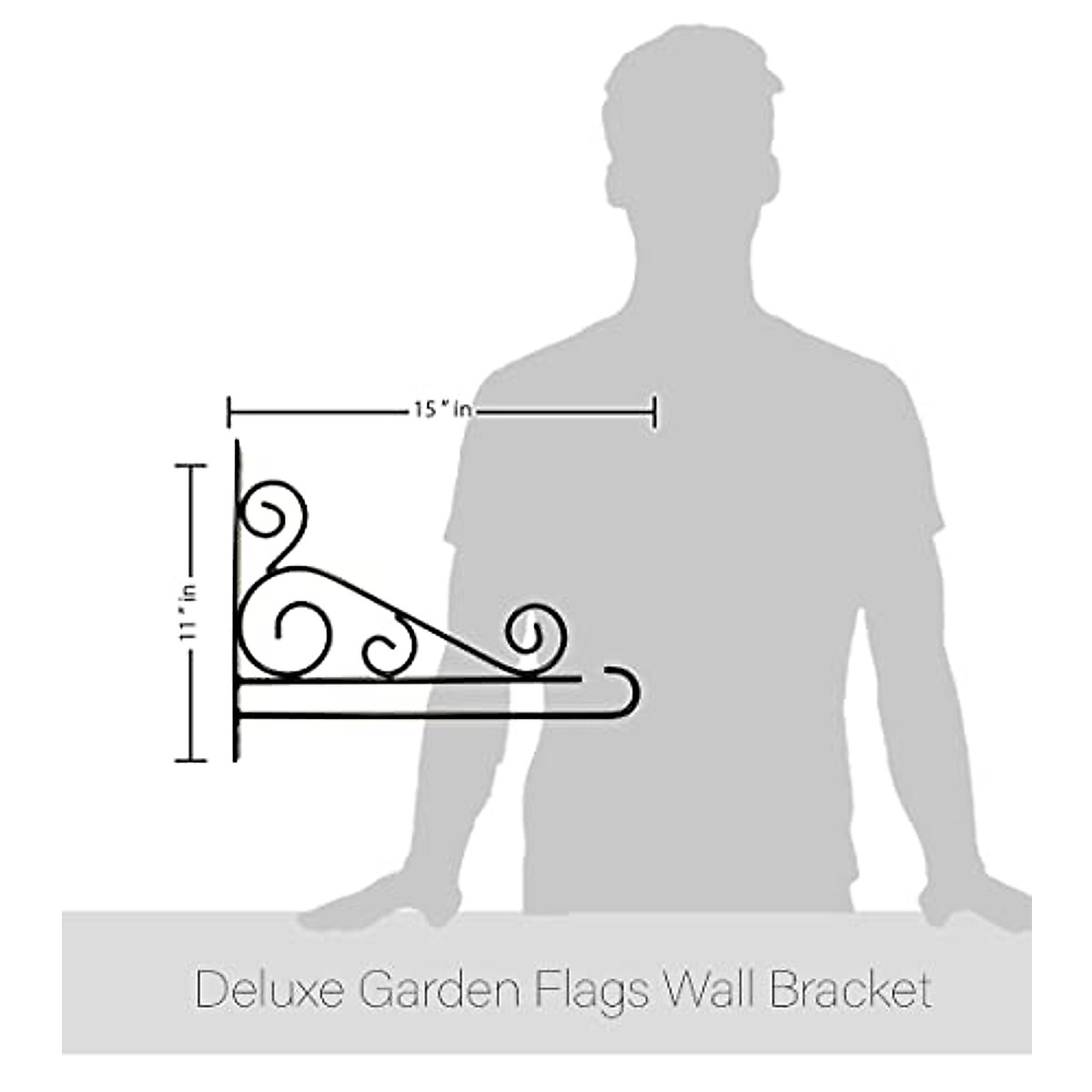 Wall Decor Flag Poles For Outside House Garden Banner Stand Home Decorations Room Tapestries HangingFancy Display Hanger Holder Power Coated Decorative Gifts Flag Accessories 11" x 15"