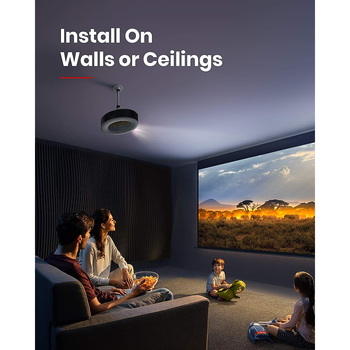 Anker Nebula Cosmos 1080p Video Projector with stand, Fits All Nebula Projectors